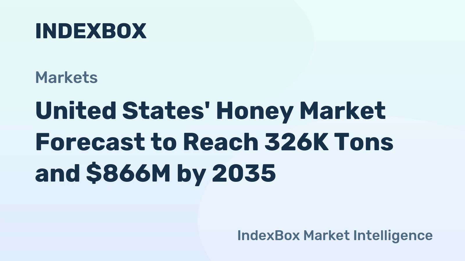 United States' Honey Market Forecast to Reach 326K Tons and $866M by 2035