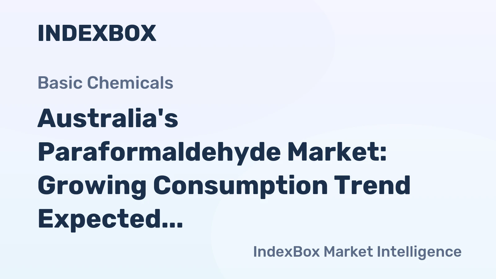Australia's Paraformaldehyde Market: Growing Consumption Trend Expected to Drive Market Volume to 68 tons and Value to $86K by 2035