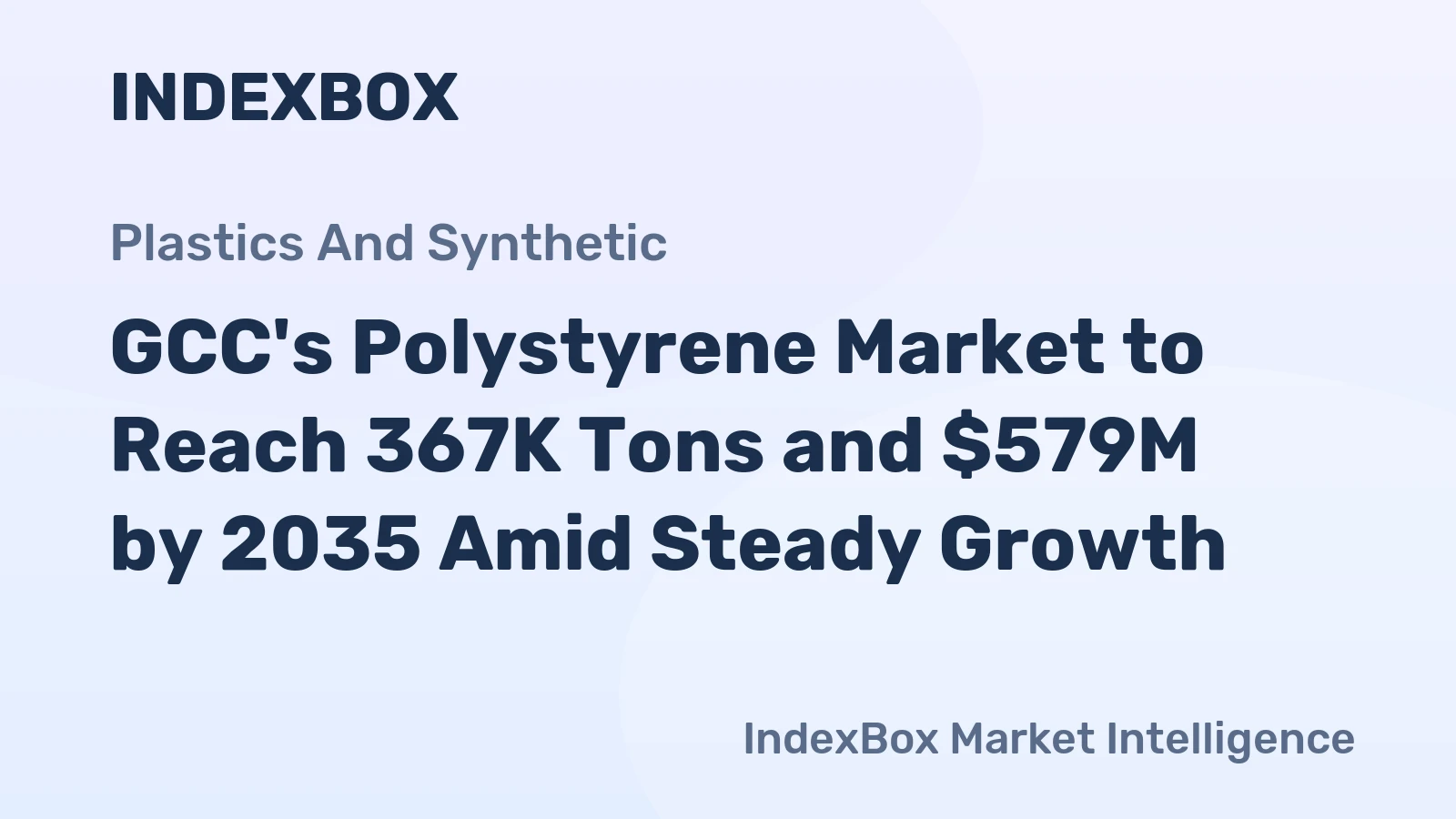GCC's Polystyrene Market to Reach 367K Tons and $579M by 2035 Amid Steady Growth