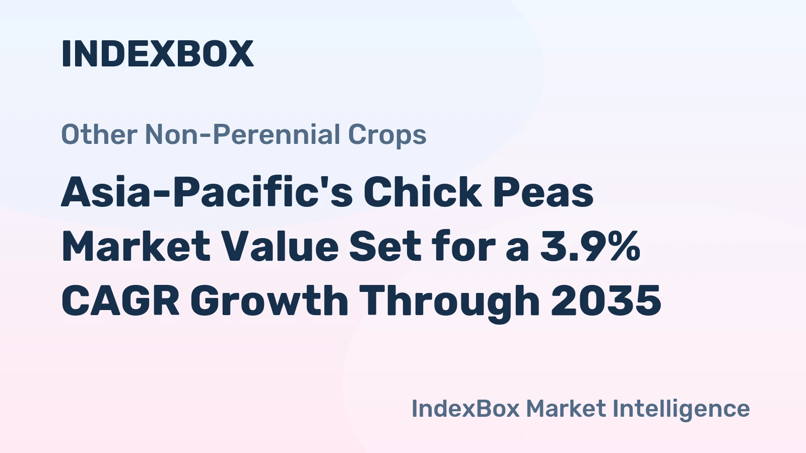 Asia-Pacific's Chick Peas Market Value Set for a 3.9% CAGR Growth Through 2035