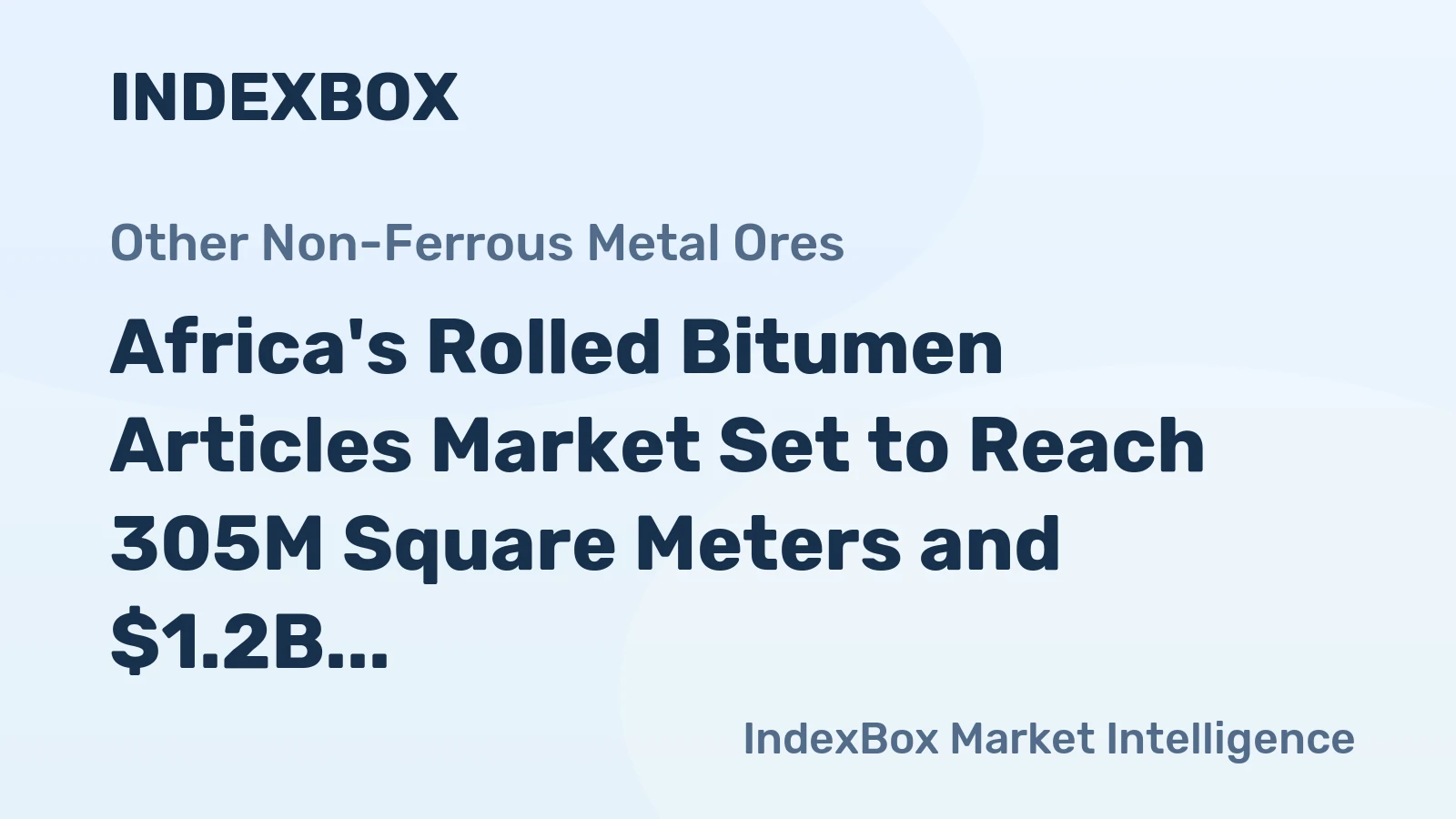 Africa's Rolled Bitumen Articles Market Set to Reach 305M Square Meters and $1.2B by 2035