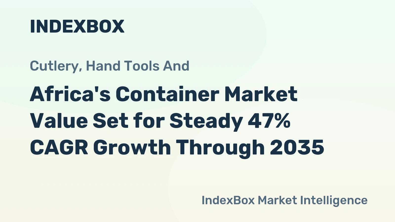 Africa's Container Market Value Set for Steady 47% CAGR Growth Through 2035