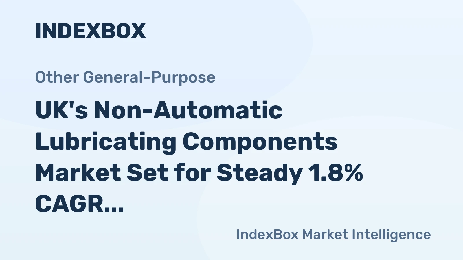 UK's Non-Automatic Lubricating Components Market Set for Steady 1.8% CAGR Growth Through 2035