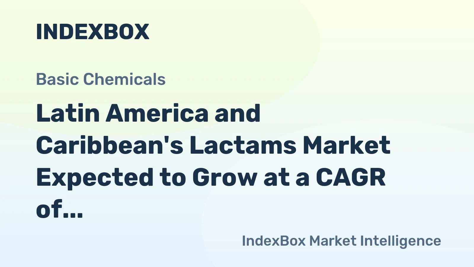 Latin America and Caribbean's Lactams Market Expected to Grow at a CAGR of +2.1% Over the Next Decade