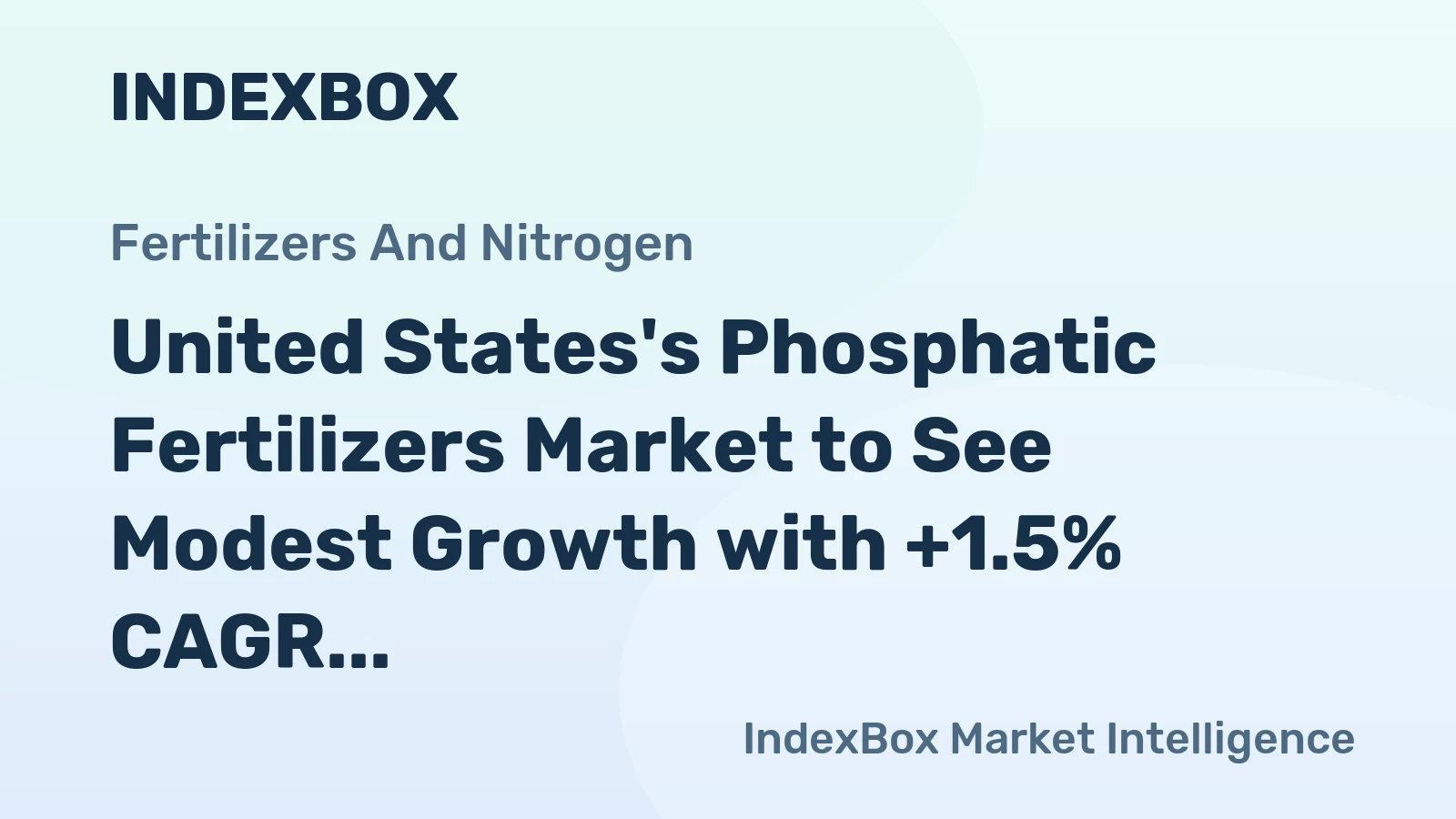 United States's Phosphatic Fertilizers Market to See Modest Growth with +1.5% CAGR Through 2035