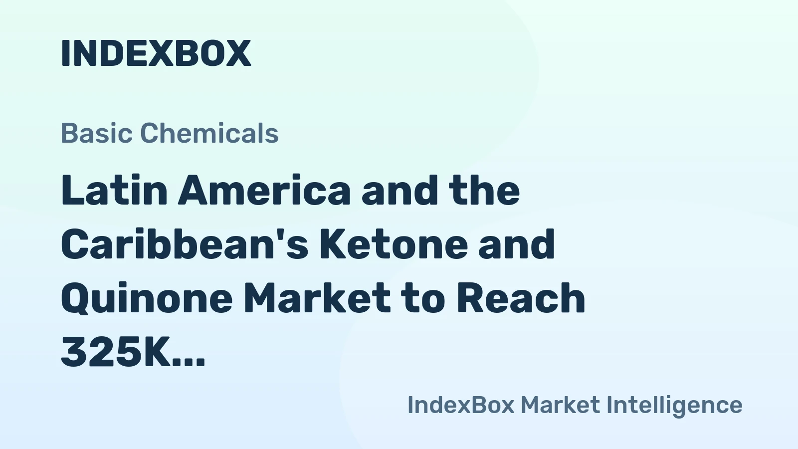 Latin America and the Caribbean's Ketone and Quinone Market to Reach 325K Tons and $1.1B by 2035, Driven by Rising Demand