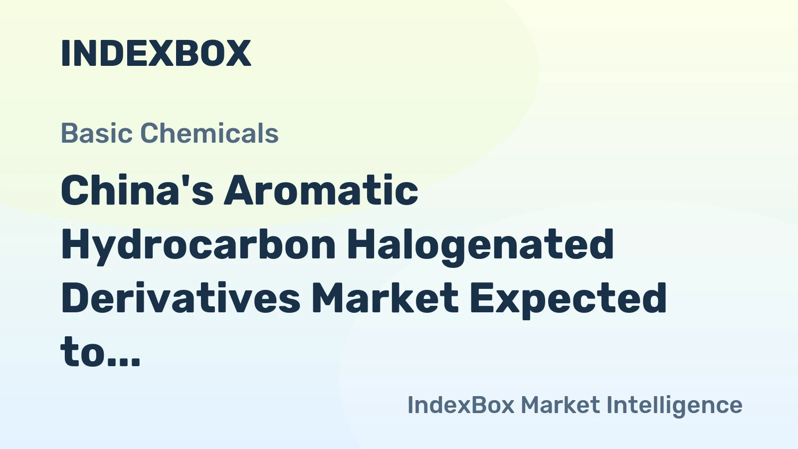 China's Aromatic Hydrocarbon Halogenated Derivatives Market Expected to Grow at 2.7% CAGR, Reaching $490M by 2035