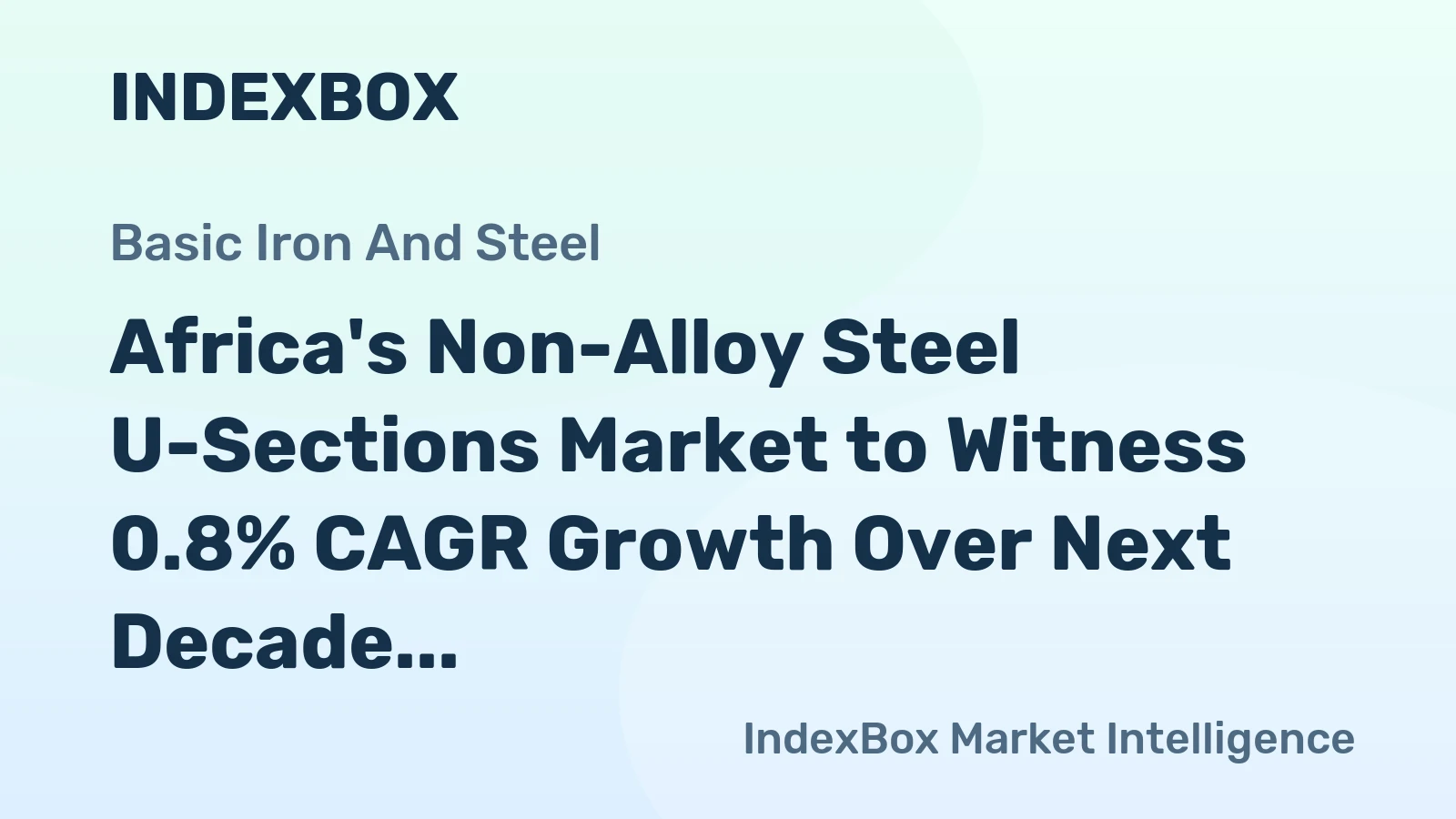 Africa's Non-Alloy Steel U-Sections Market to Witness 0.8% CAGR Growth Over Next Decade