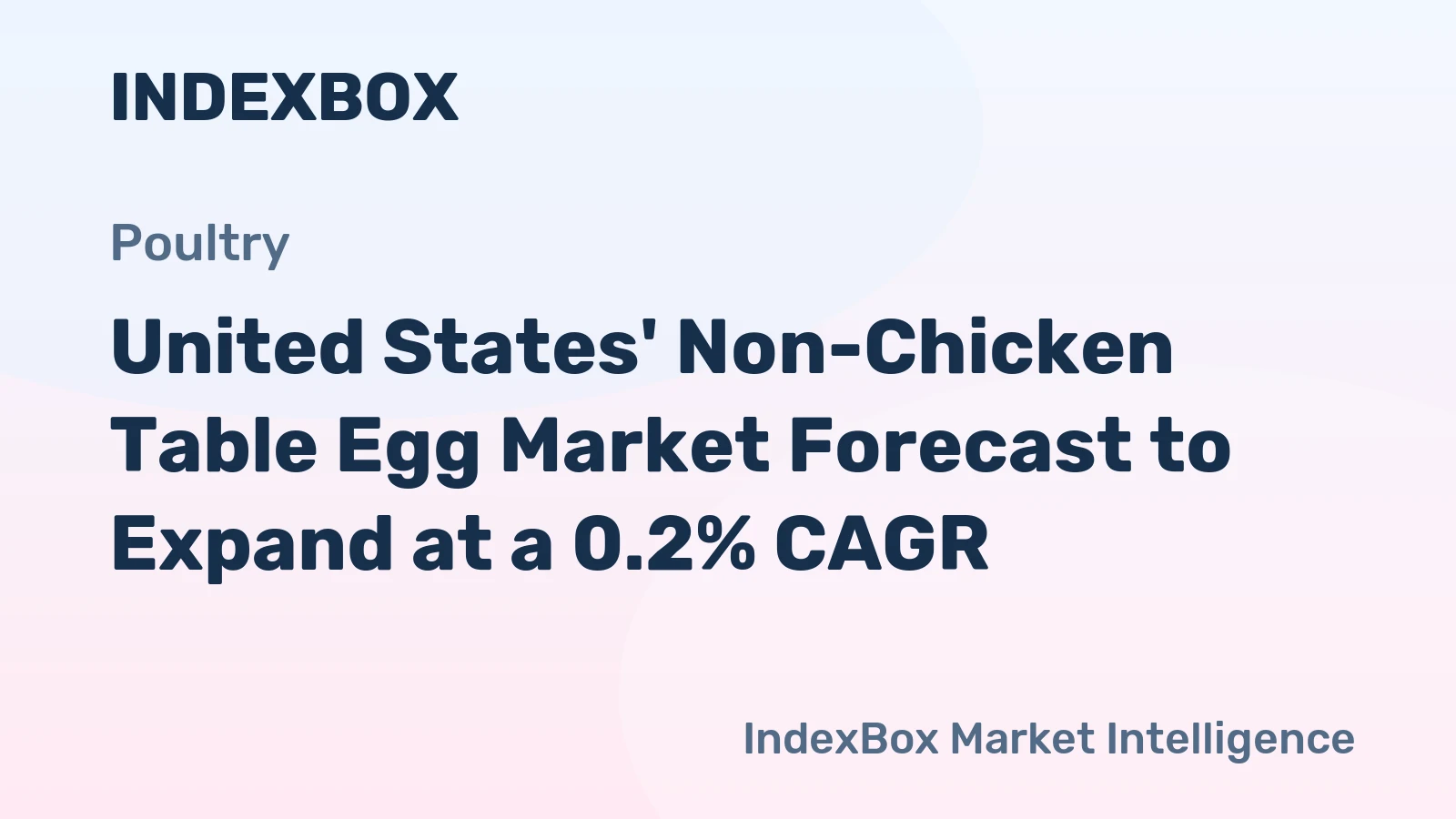United States' Non-Chicken Table Egg Market Forecast to Expand at a 0.2% CAGR