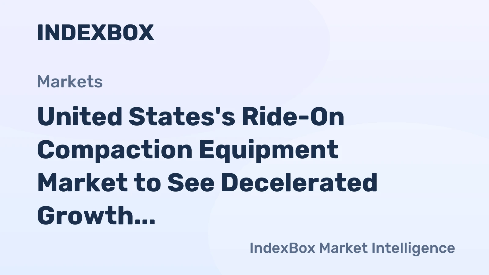 United States's Ride-On Compaction Equipment Market to See Decelerated Growth with Expected CAGR of +0.4% from 2024 to 2035