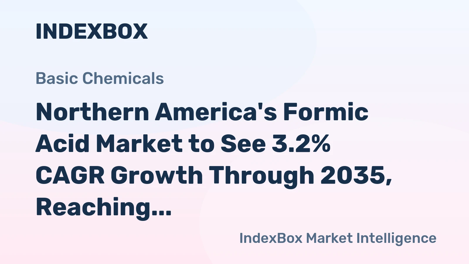 Northern America's Formic Acid Market to See 3.2% CAGR Growth Through 2035, Reaching $1.1B in Value