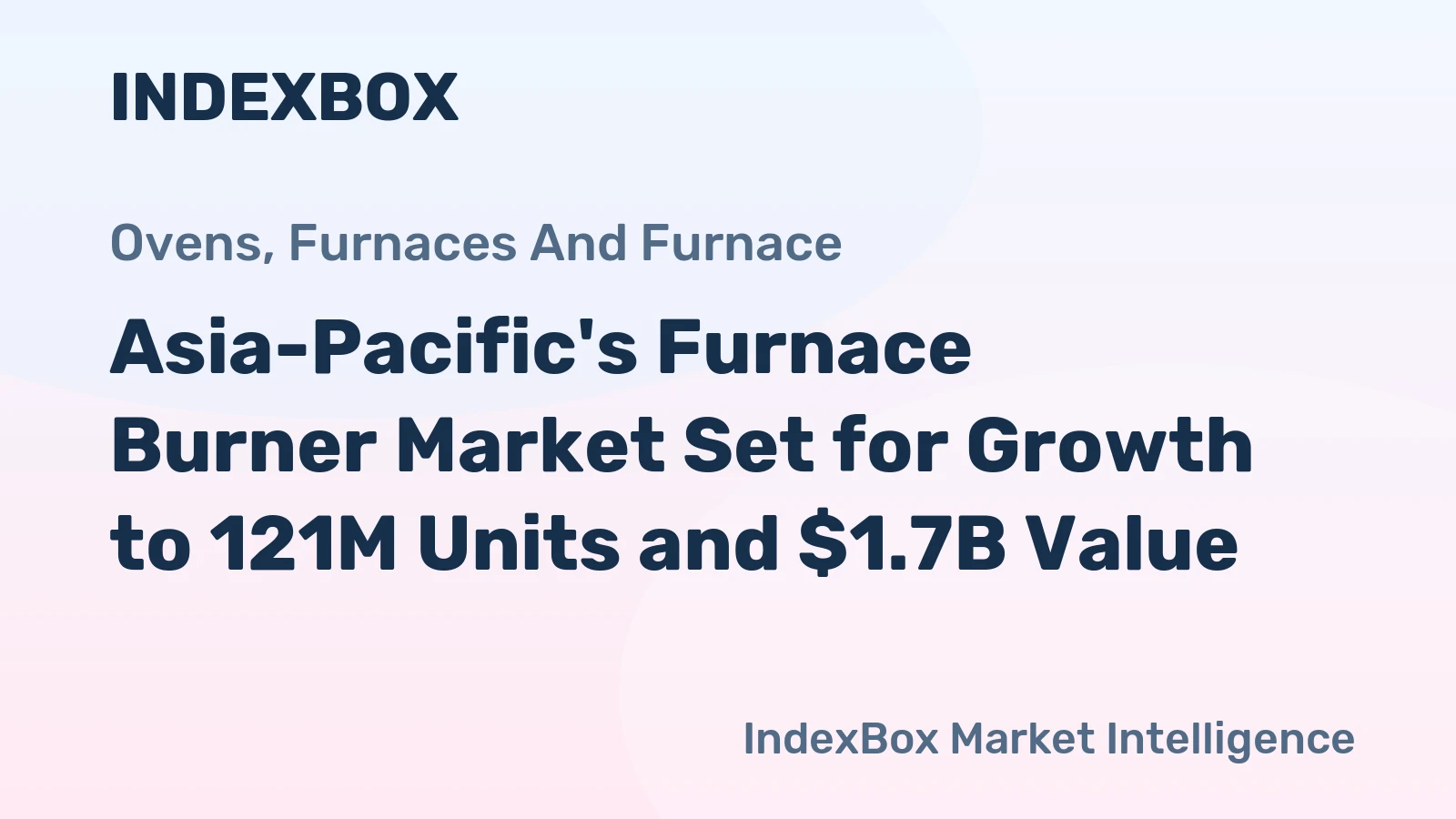 Asia-Pacific's Furnace Burner Market Set for Growth to 121M Units and $1.7B Value