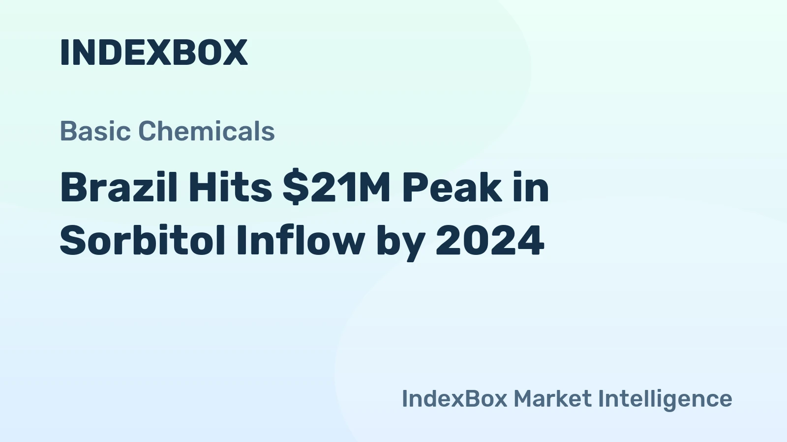 Brazil Hits $21M Peak in Sorbitol Inflow by 2024
