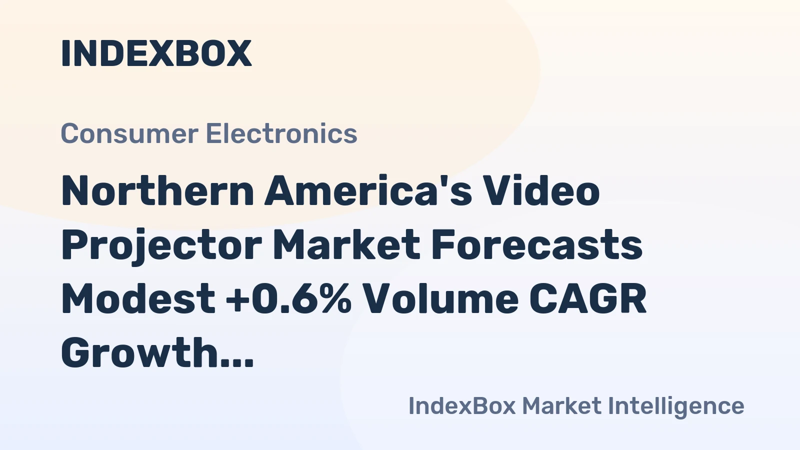 Northern America's Video Projector Market Forecasts Modest +0.6% Volume CAGR Growth Through 2035