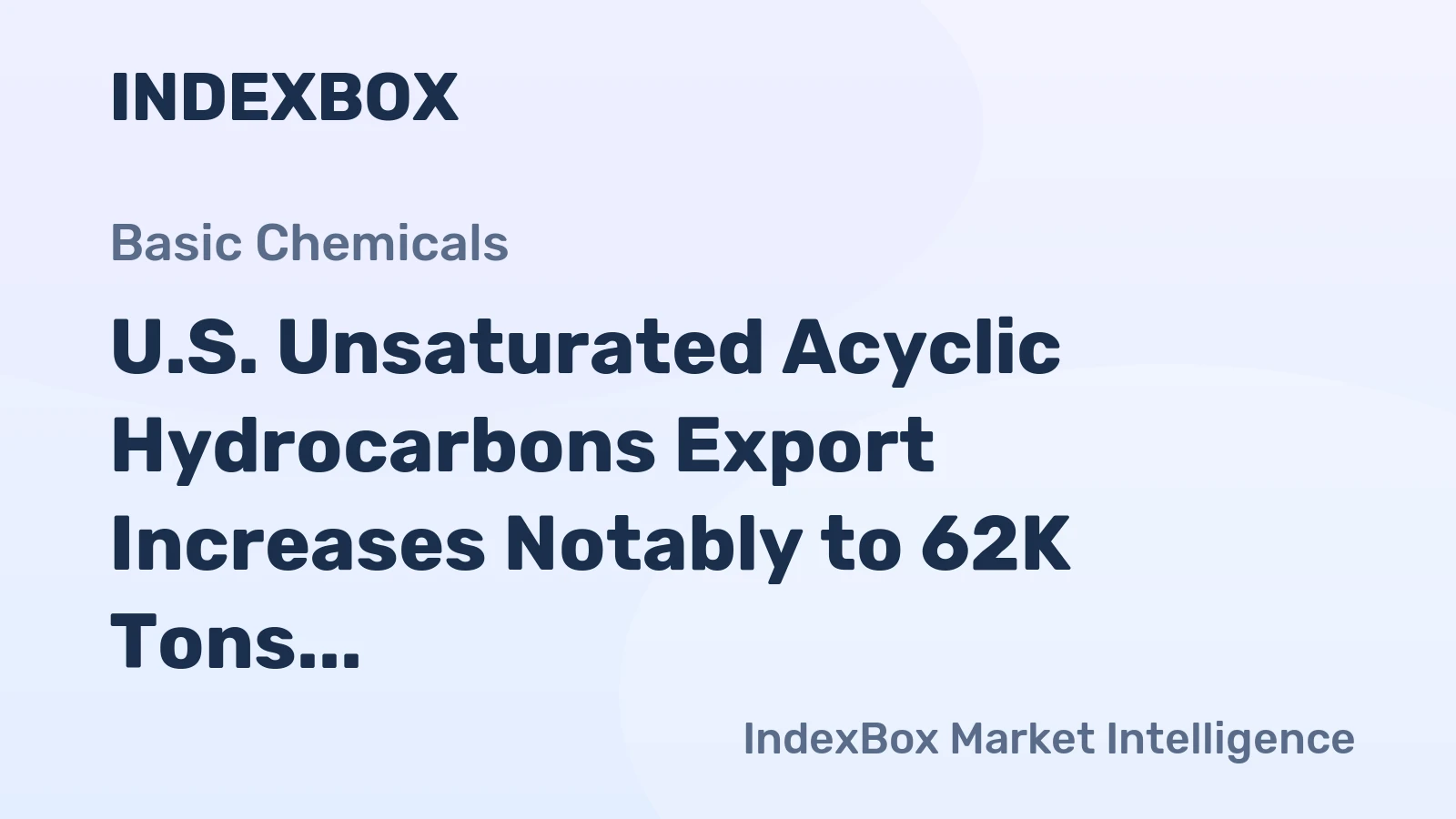 U.S. Unsaturated Acyclic Hydrocarbons Export Increases Notably to 62K Tons in November 2022