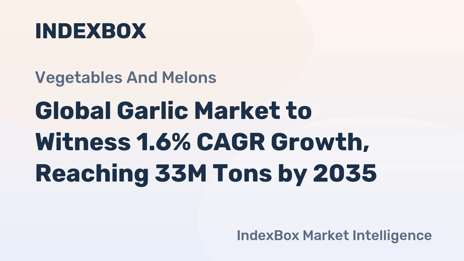 Global Garlic Market to Witness 1.6% CAGR Growth, Reaching 33M Tons by 2035