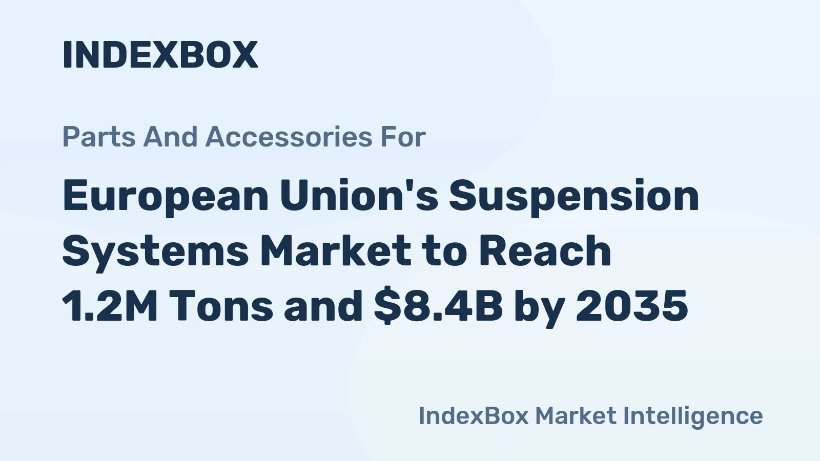 European Union's Suspension Systems Market to Reach 1.2M Tons and $8.4B by 2035