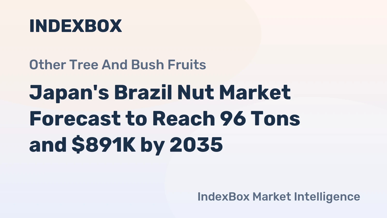 Japan's Brazil Nut Market Forecast to Reach 96 Tons and $891K by 2035