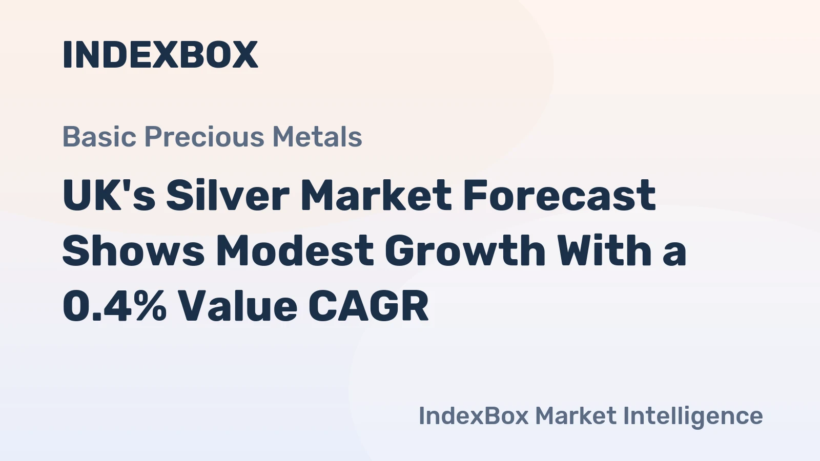 UK's Silver Market Forecast Shows Modest Growth With a 0.4% Value CAGR