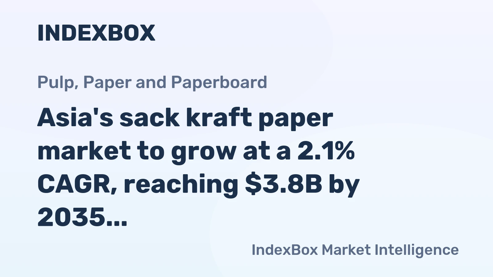 Asia's sack kraft paper market to grow at a 2.1% CAGR, reaching $3.8B by 2035, driven by sustained demand.