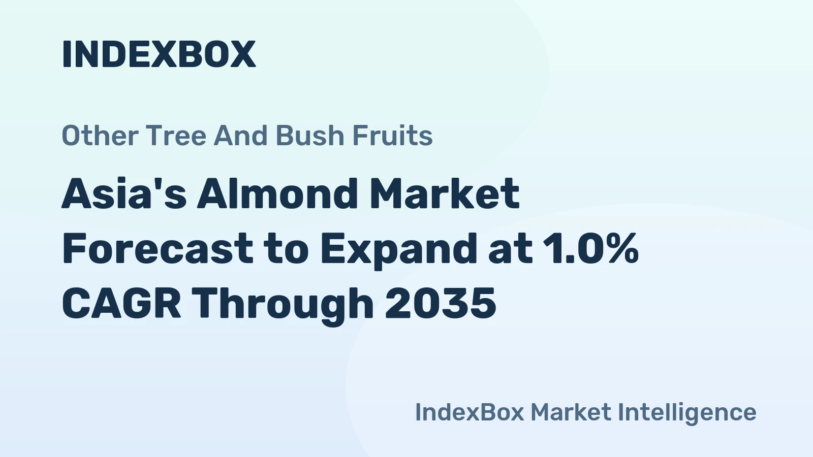 Asia's Almond Market Forecast to Expand at 1.0% CAGR Through 2035