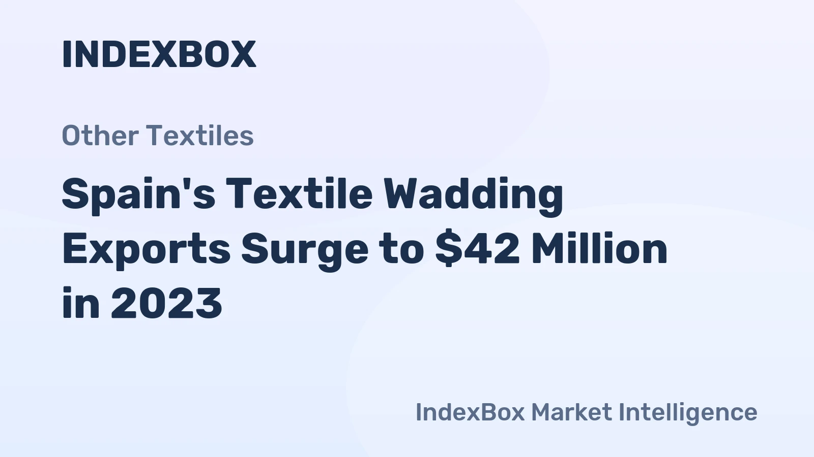 Spain's Textile Wadding Exports Surge to $42 Million in 2023