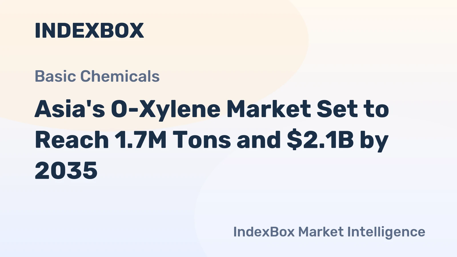 Asia's O-Xylene Market Set to Reach 1.7M Tons and $2.1B by 2035