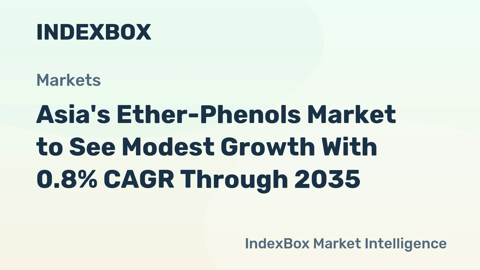 Asia's Ether-Phenols Market to See Modest Growth With 0.8% CAGR Through 2035