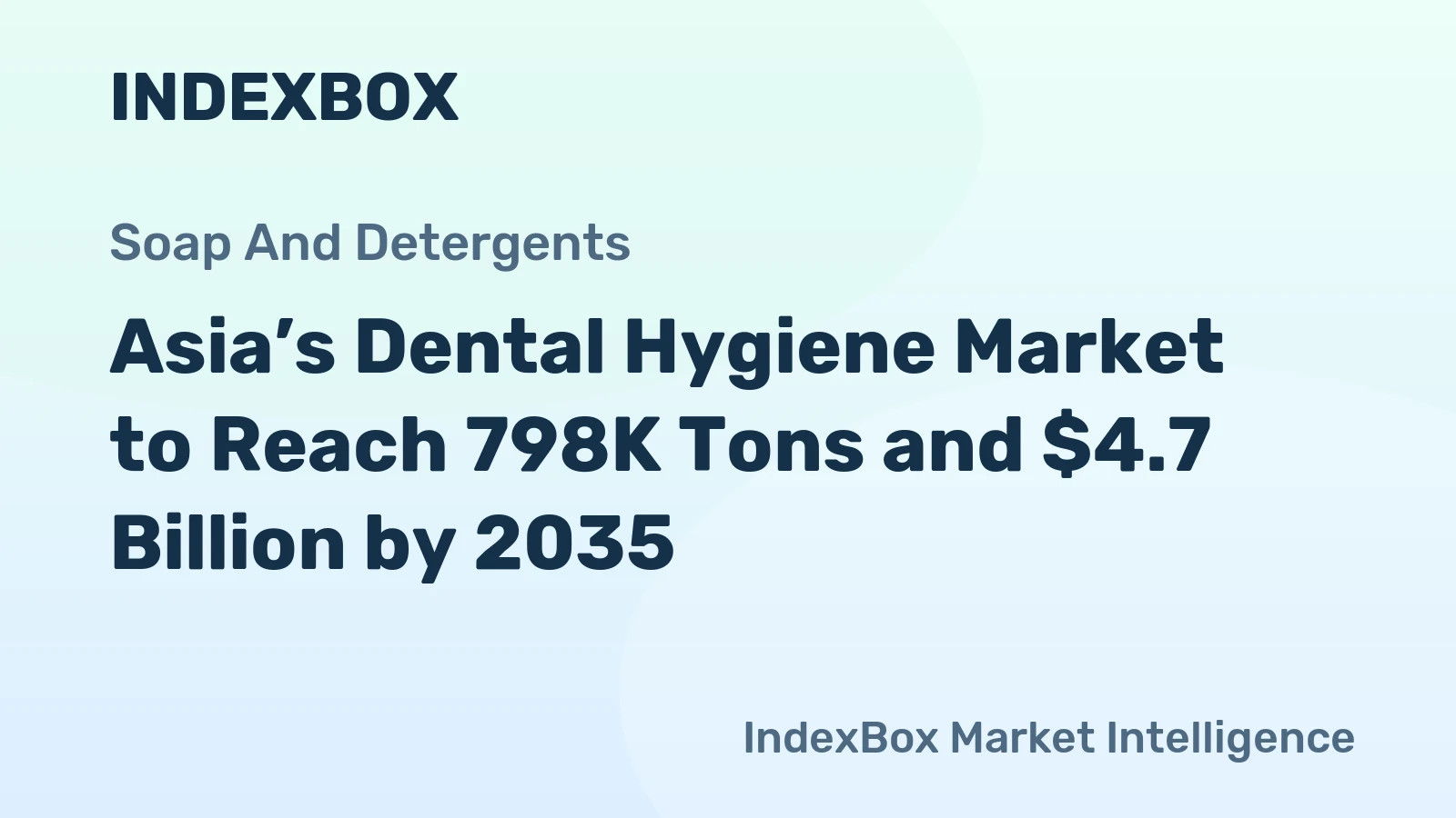 Asia’s Dental Hygiene Market to Reach 798K Tons and $4.7 Billion by 2035