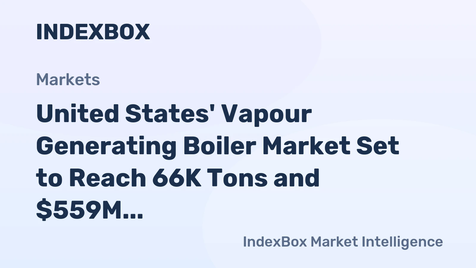 United States' Vapour Generating Boiler Market Set to Reach 66K Tons and $559M by 2035