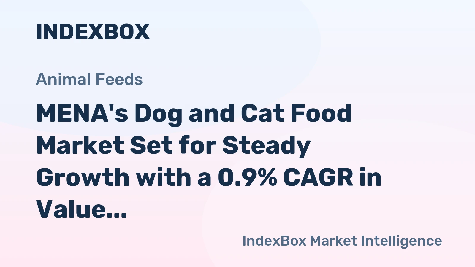 MENA's Dog and Cat Food Market Set for Steady Growth with a 0.9% CAGR in Value