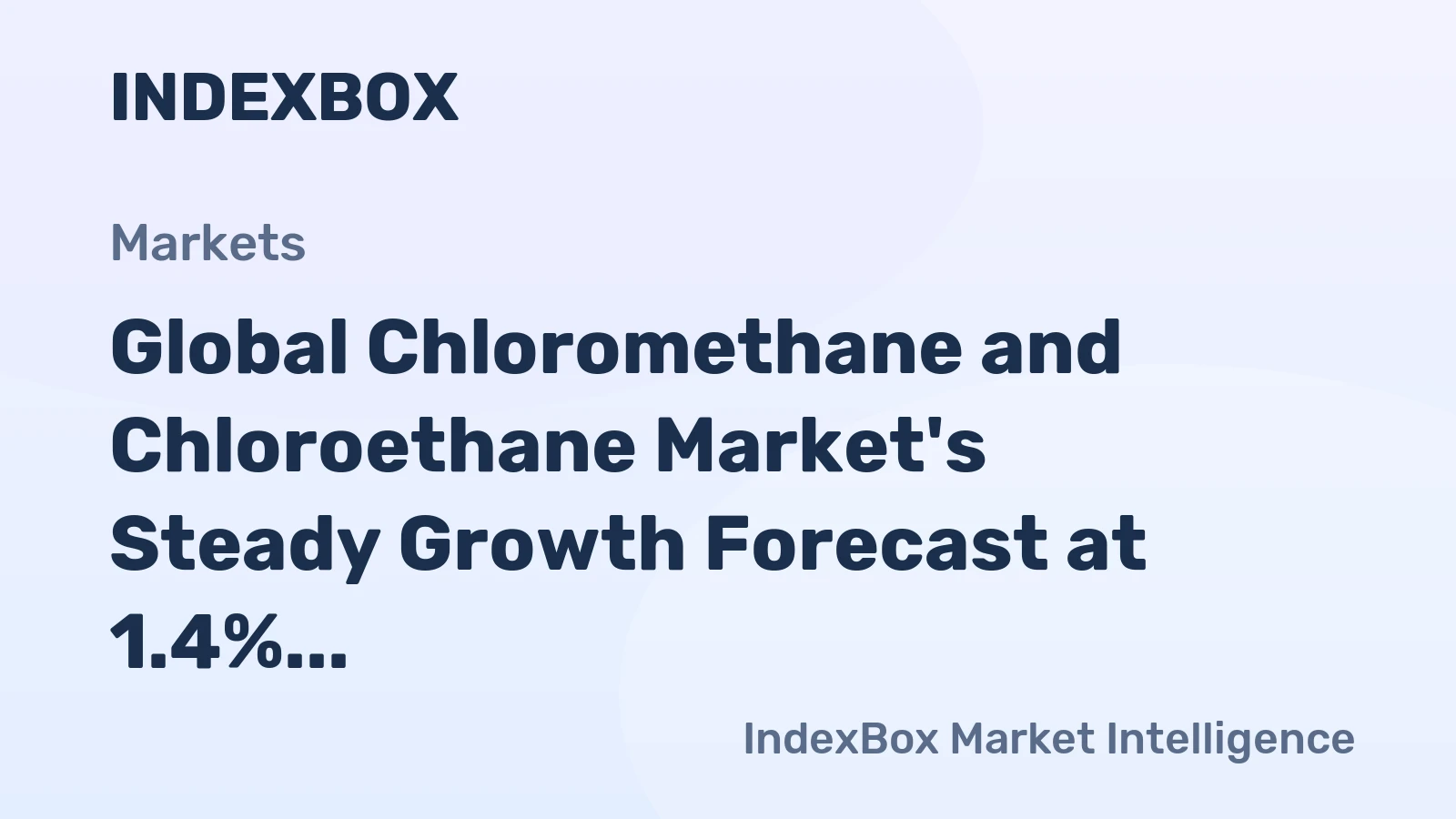 Global Chloromethane and Chloroethane Market's Steady Growth Forecast at 1.4% CAGR Through 2035