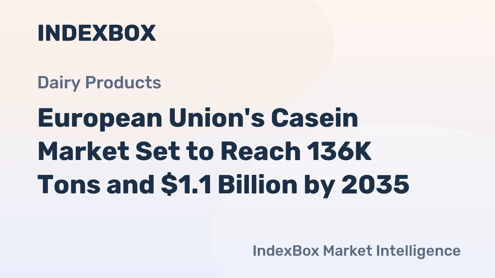 European Union's Casein Market Set to Reach 136K Tons and $1.1 Billion by 2035