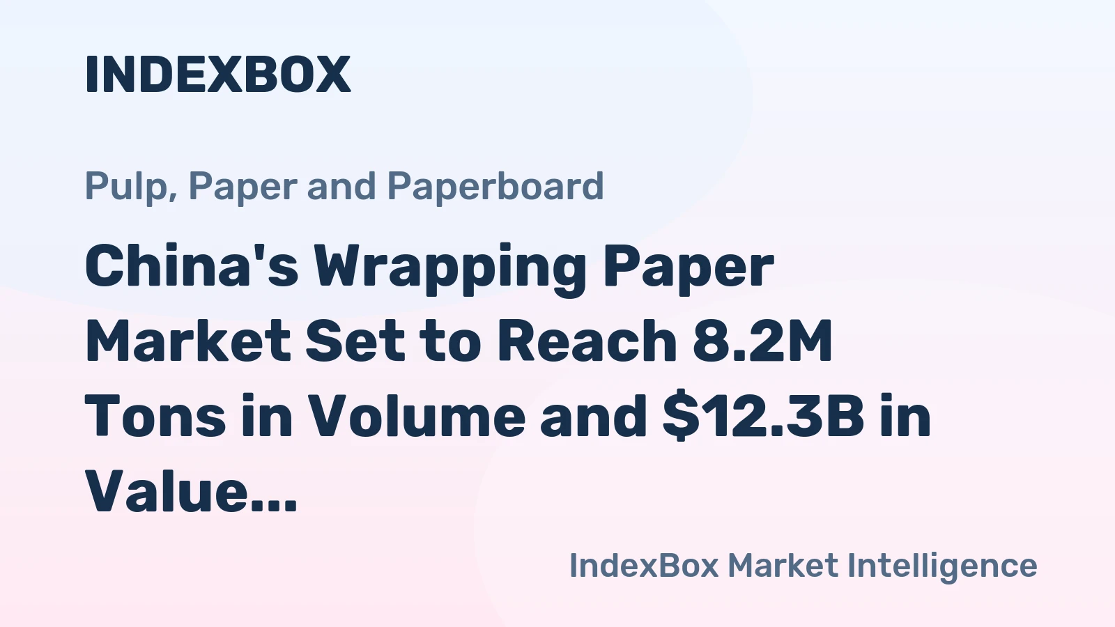 China's Wrapping Paper Market Set to Reach 8.2M Tons in Volume and $12.3B in Value by 2035