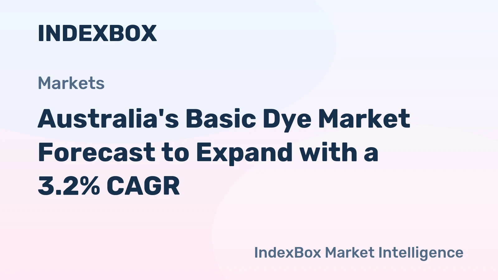 Australia's Basic Dye Market Forecast to Expand with a 3.2% CAGR