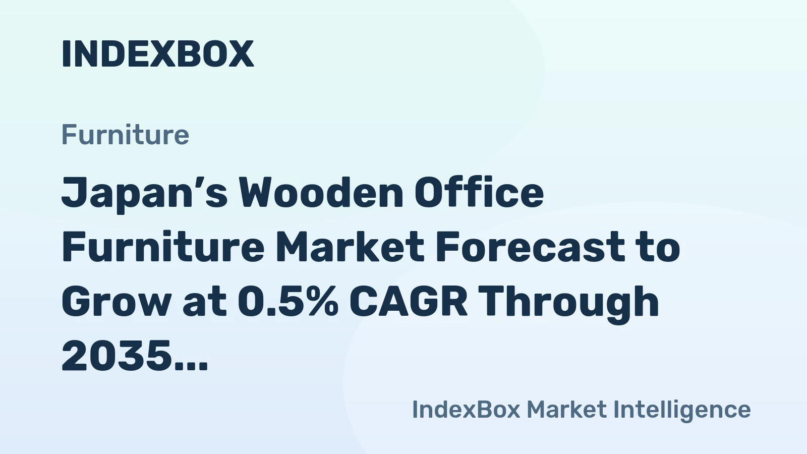 Japan’s Wooden Office Furniture Market Forecast to Grow at 0.5% CAGR Through 2035
