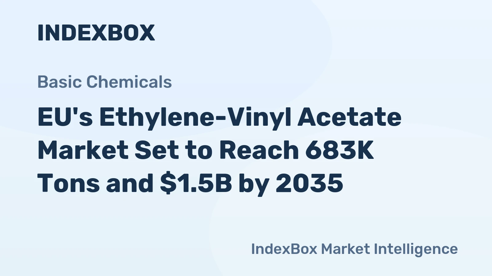 EU's Ethylene-Vinyl Acetate Market Set to Reach 683K Tons and $1.5B by 2035