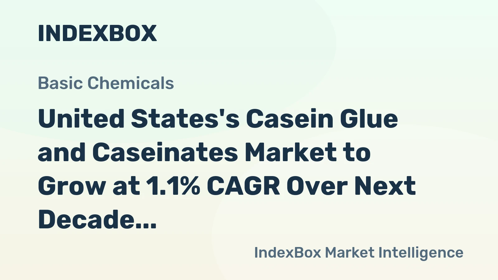 United States's Casein Glue and Caseinates Market to Grow at 1.1% CAGR Over Next Decade