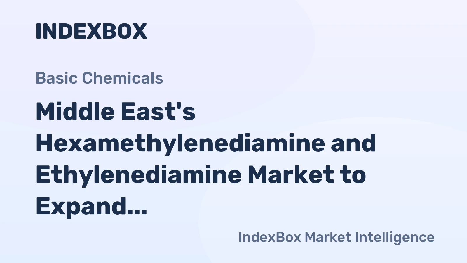 Middle East's Hexamethylenediamine and Ethylenediamine Market to Expand at +1.5% CAGR, Reaching 345K Tons by 2035