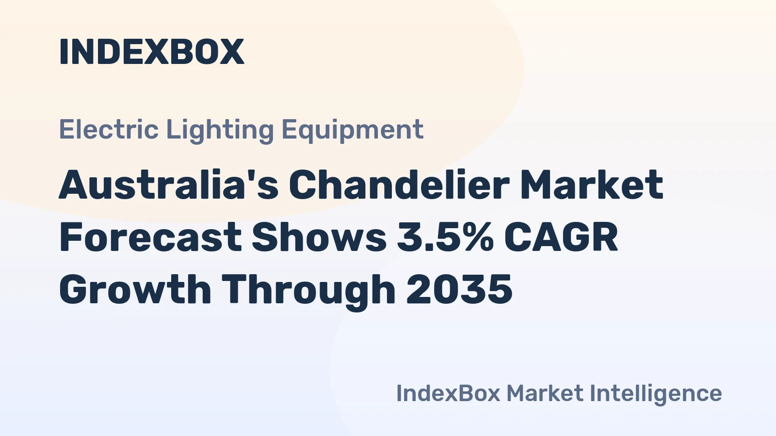 Australia's Chandelier Market Forecast Shows 3.5% CAGR Growth Through 2035