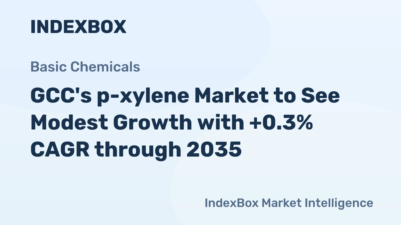 GCC's p-xylene Market to See Modest Growth with +0.3% CAGR through 2035