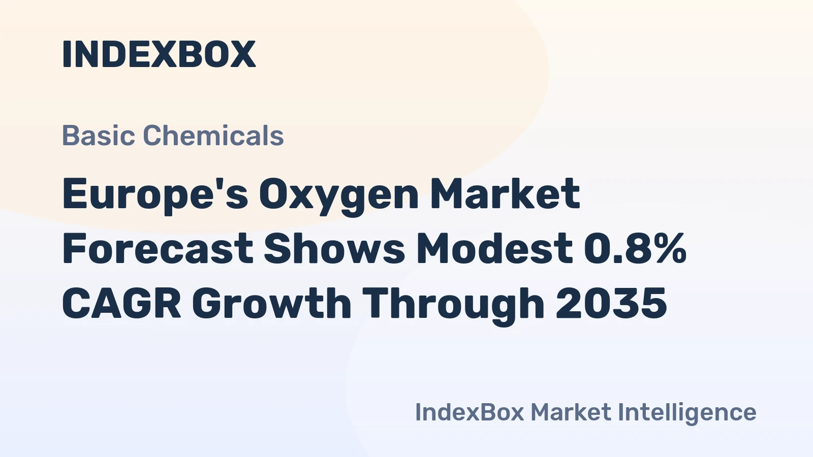 Europe's Oxygen Market Forecast Shows Modest 0.8% CAGR Growth Through 2035