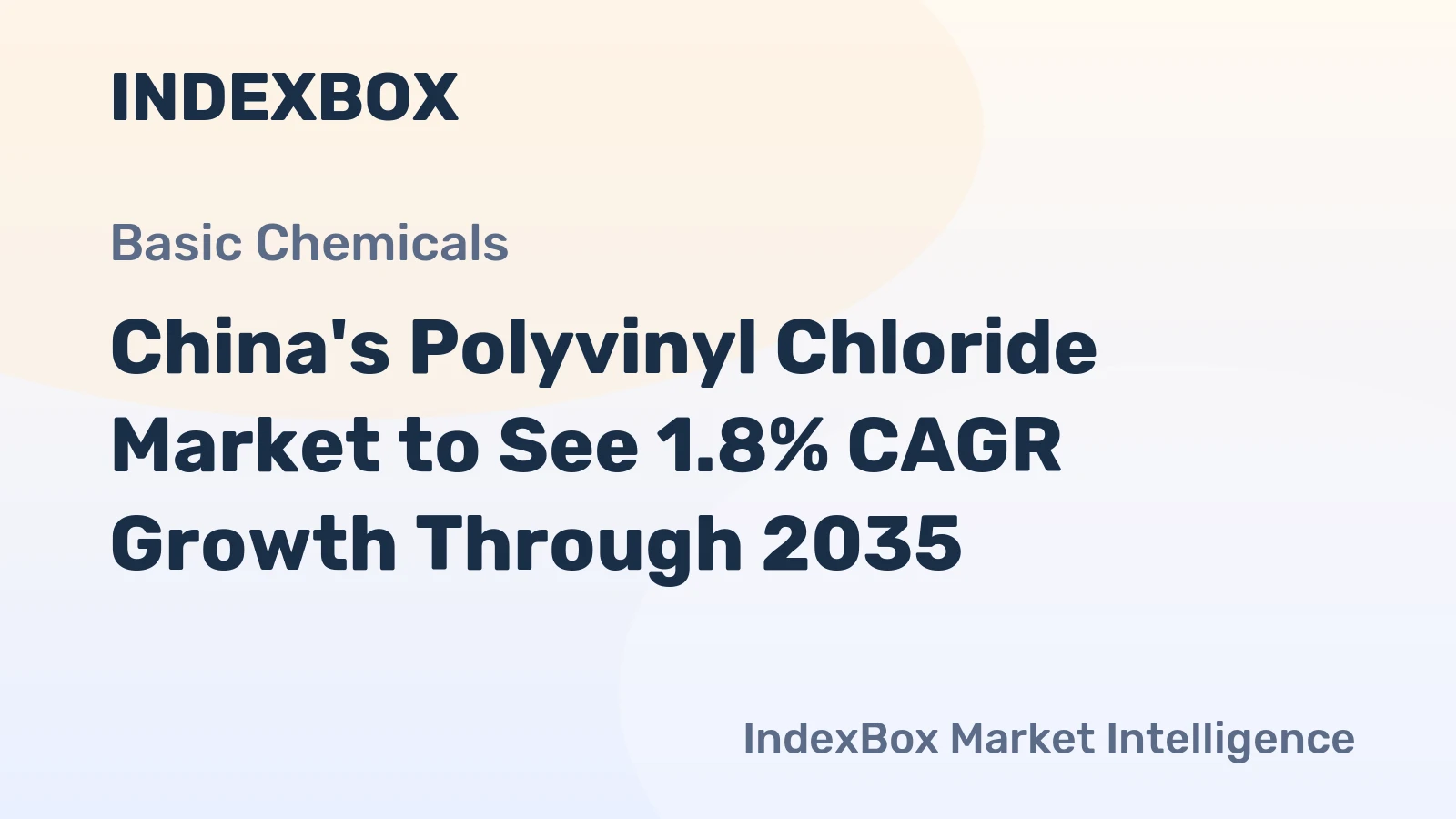 China's Polyvinyl Chloride Market to See 1.8% CAGR Growth Through 2035