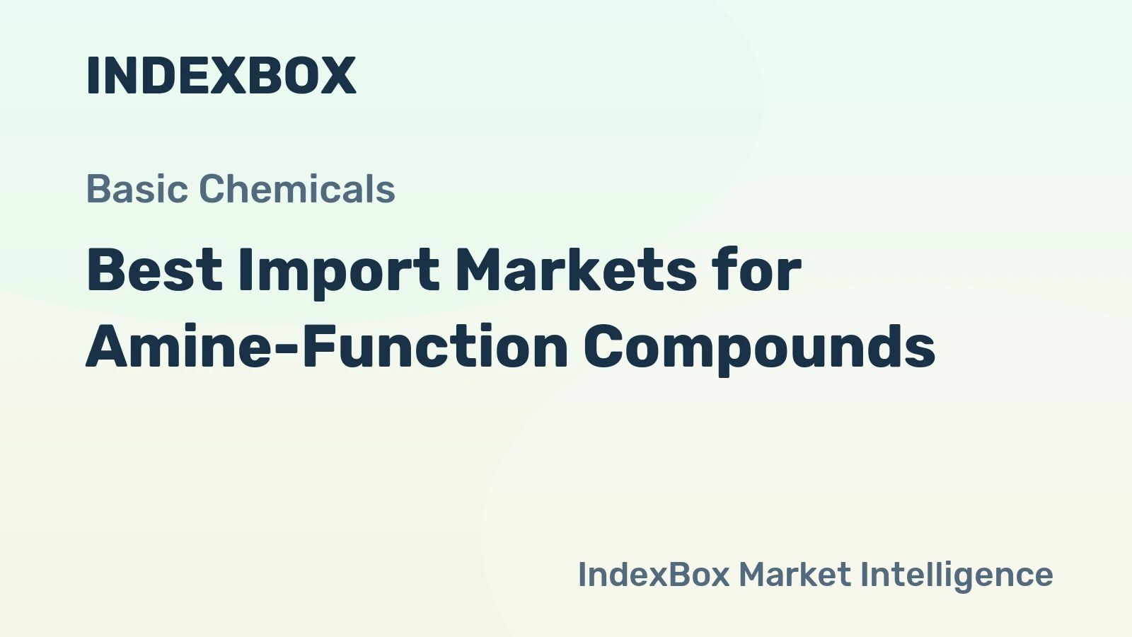 Best Import Markets for Amine-Function Compounds