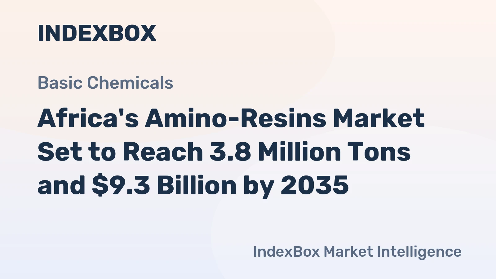 Africa's Amino-Resins Market Set to Reach 3.8 Million Tons and $9.3 Billion by 2035