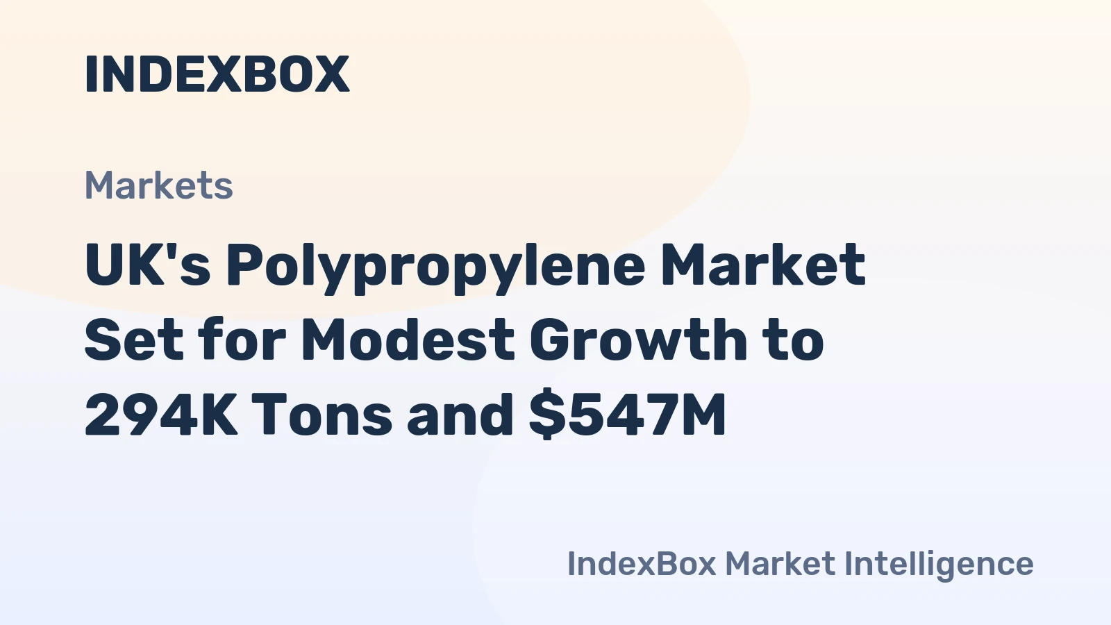 UK's Polypropylene Market Set for Modest Growth to 294K Tons and $547M