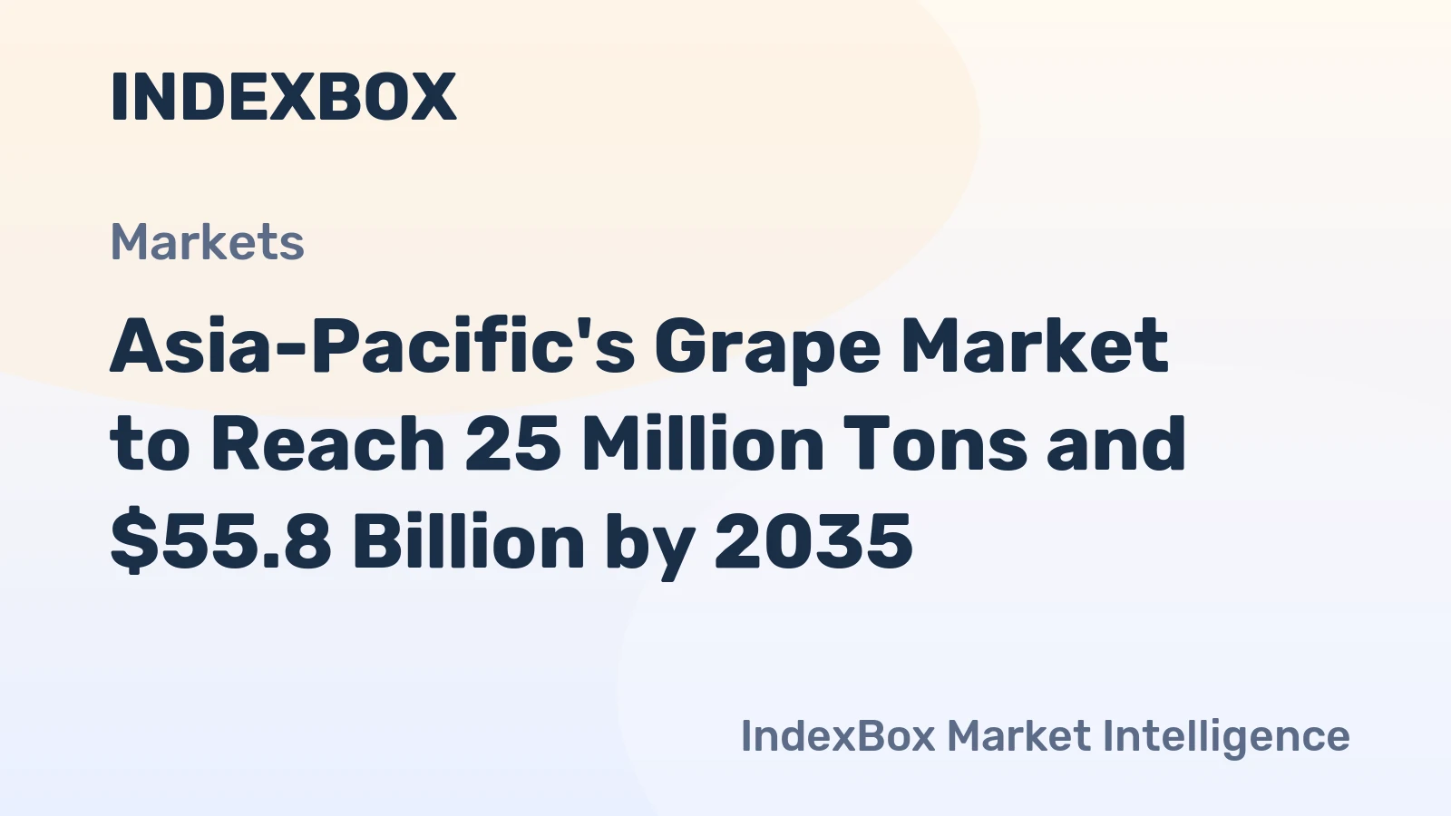 Asia-Pacific's Grape Market to Reach 25 Million Tons and $55.8 Billion by 2035