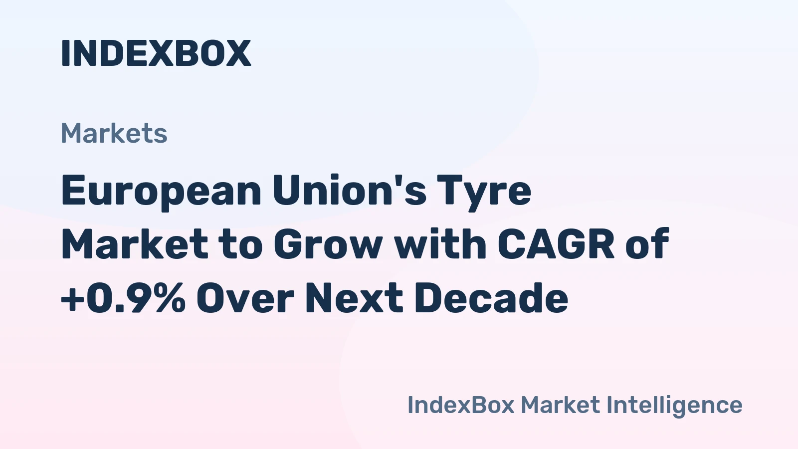 European Union's Tyre Market to Grow with CAGR of +0.9% Over Next Decade