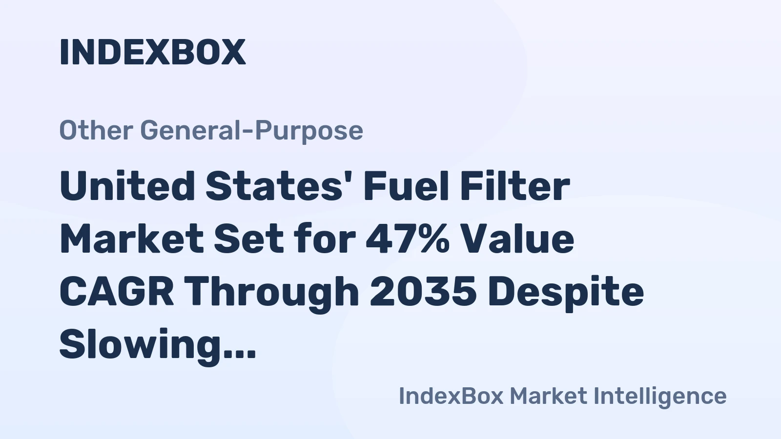 United States' Fuel Filter Market Set for 47% Value CAGR Through 2035 Despite Slowing Volume Growth