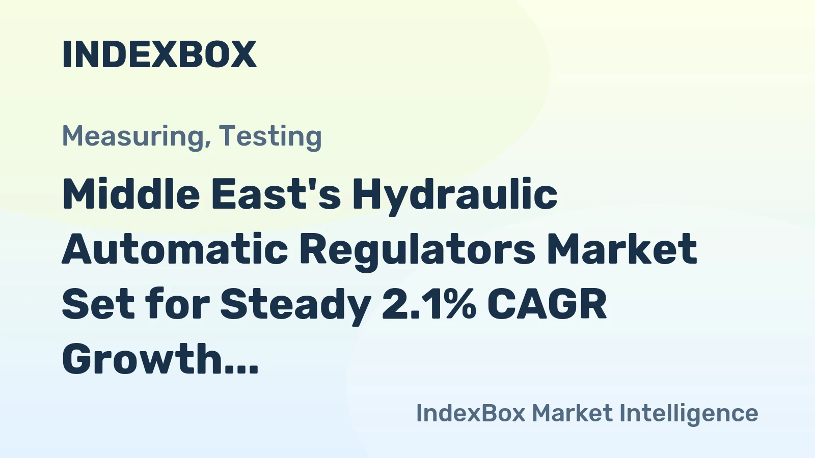 Middle East's Hydraulic Automatic Regulators Market Set for Steady 2.1% CAGR Growth Through 2035